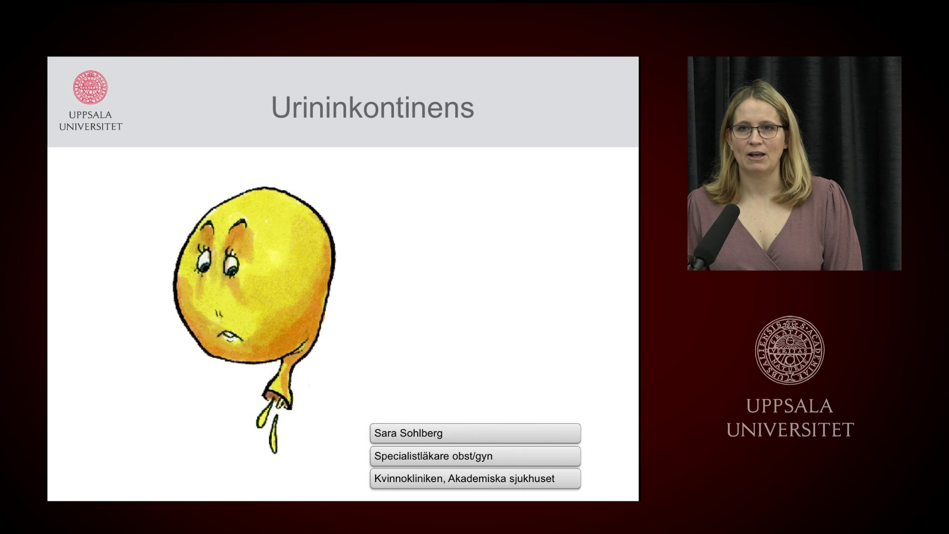 Urininkontinens del 1 - Medfarm Play - Uppsala universitet