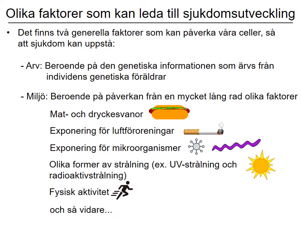 01 Sjukdomar och deras orsaker... - Medfarm Play - Uppsala universitet